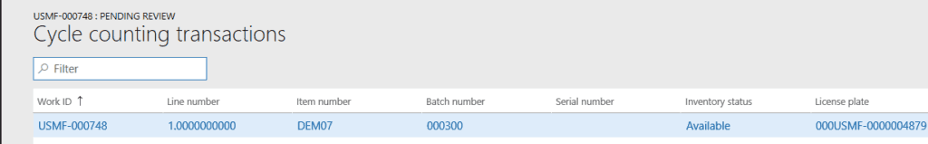 5 Cycle Counting Transactions D365 Ellipse Solutions