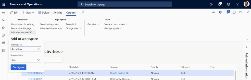 Having Fun With Dynamics 365 Workspace Personalization | Ellipse Solutions Having Fun With Dynamics 365 Workspace Personalization | Ellipse Solutions